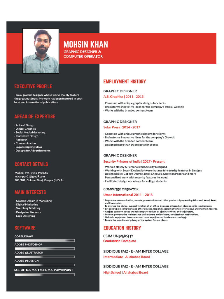 Mohsin Khan Resume 2024 | PDF