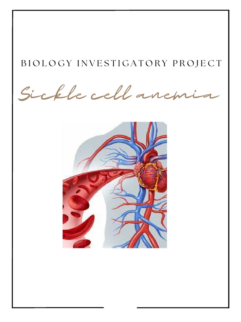 Sickle Cell Anemia Investigatory Project | PDF | Anemia | Hematopoietic ...