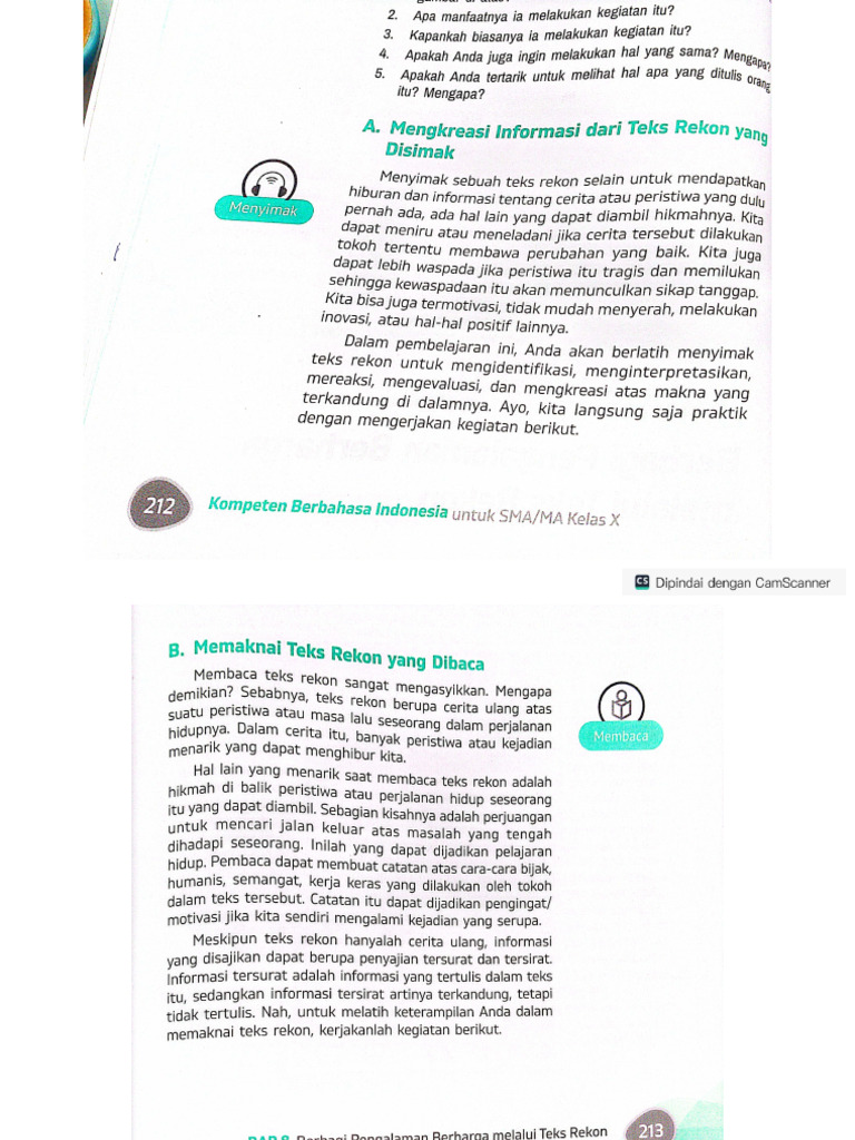 Bindo Teks Rekon | PDF