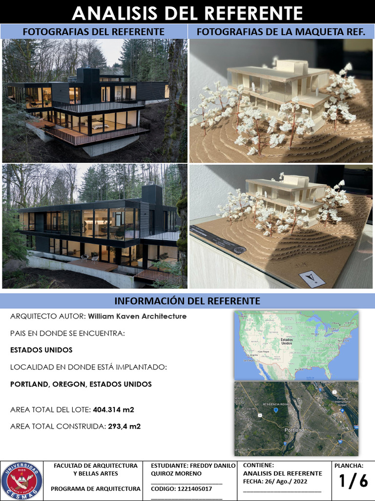 Analisis Referente (Vivienda) | PDF | Diseño arquitectonico | Arquitectura