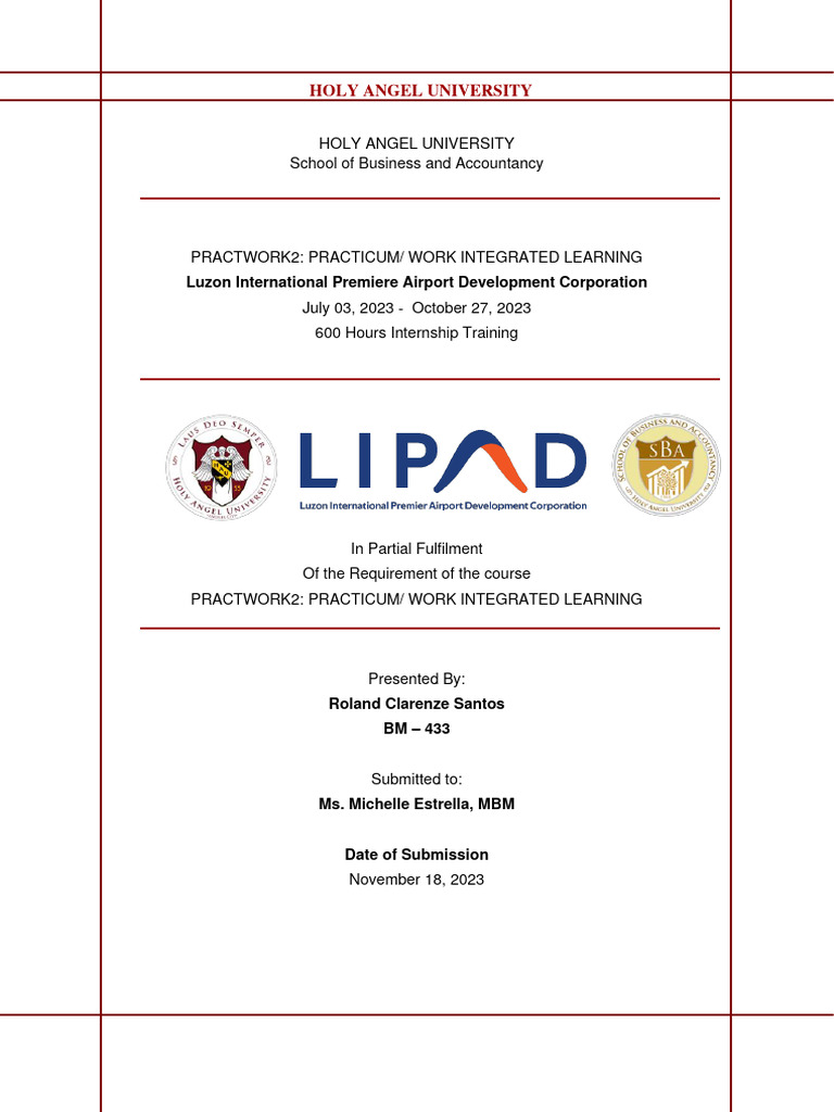 Narrative Report in PRACTICUM Roland | PDF | Procurement | Airport