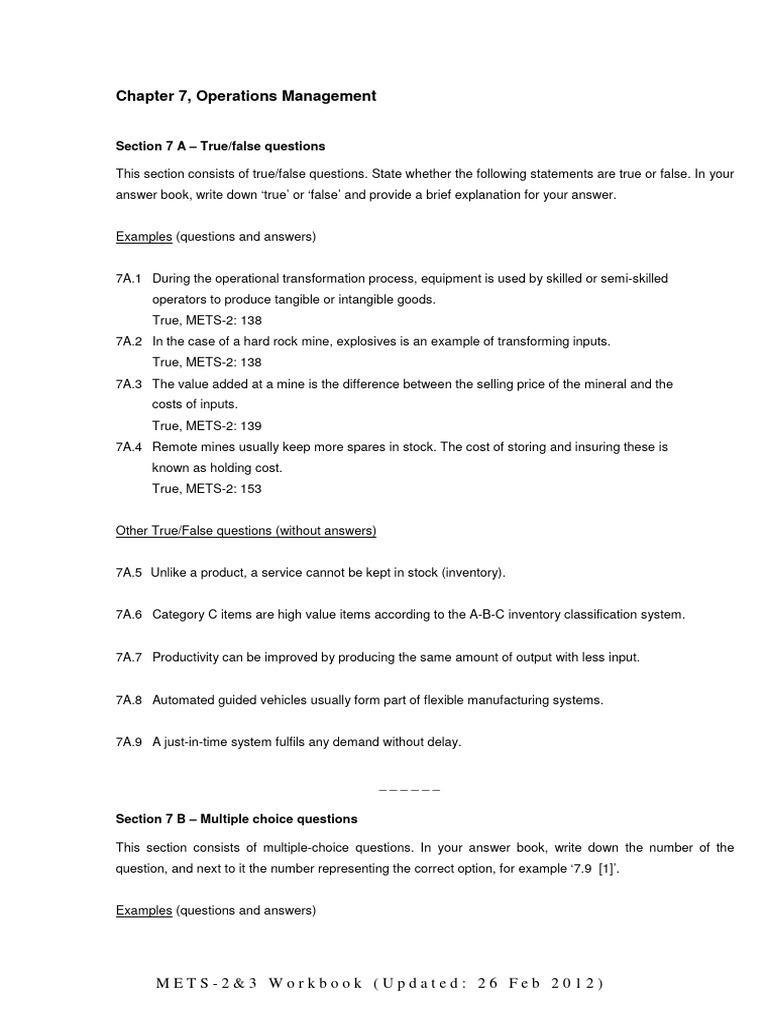 Chapter7 | PDF | Inventory | Lean Manufacturing
