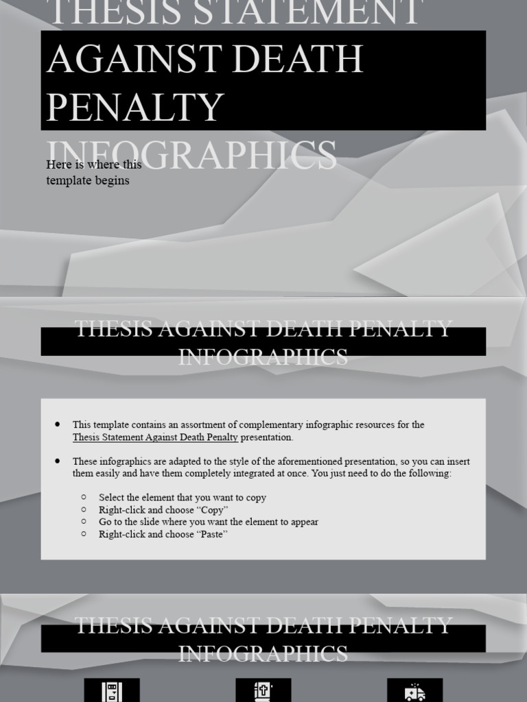 Thesis Statement Against Death Penalty Infographics by Slidesgo | PDF ...