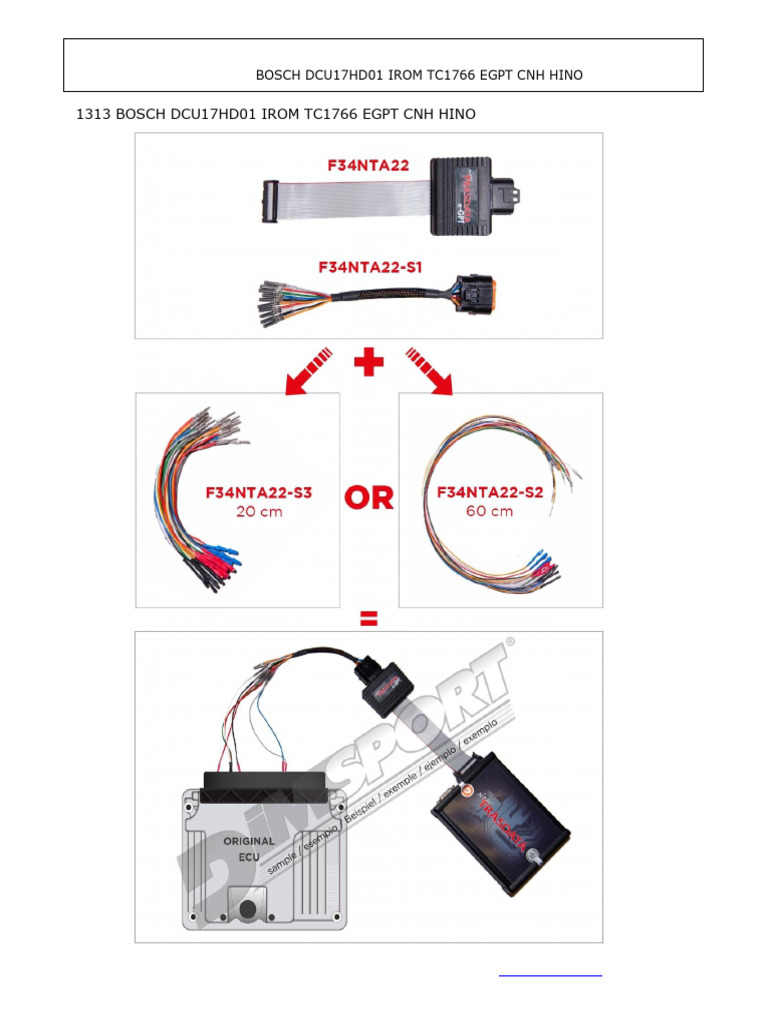 Bosch DCU17HD01 ECU Connector Guide | PDF