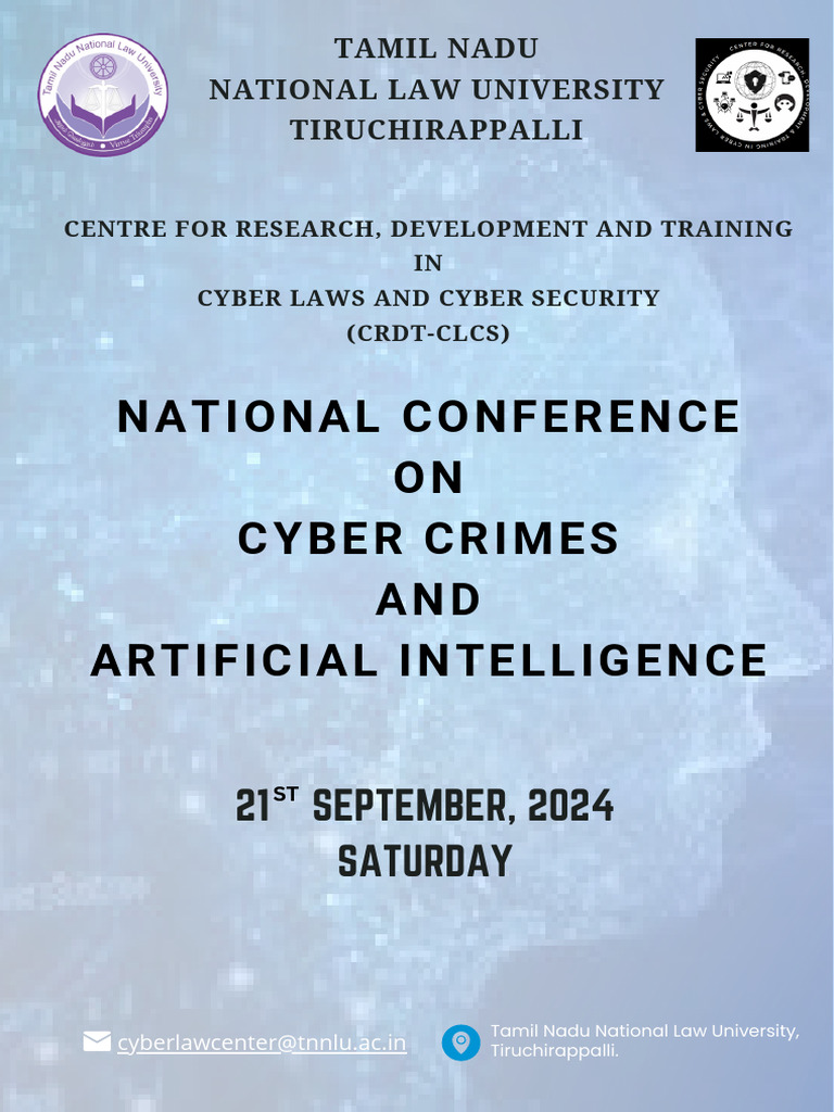 Tnnlu National Conference Ccai Brochure | PDF | Cyberspace