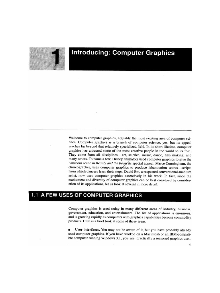 Foley Introduction To Computer Graphics | PDF