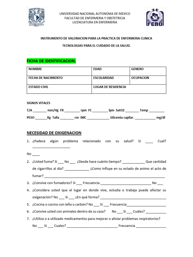Instrumento de Valoracion | PDF | Dormir | Ciencias de la Salud