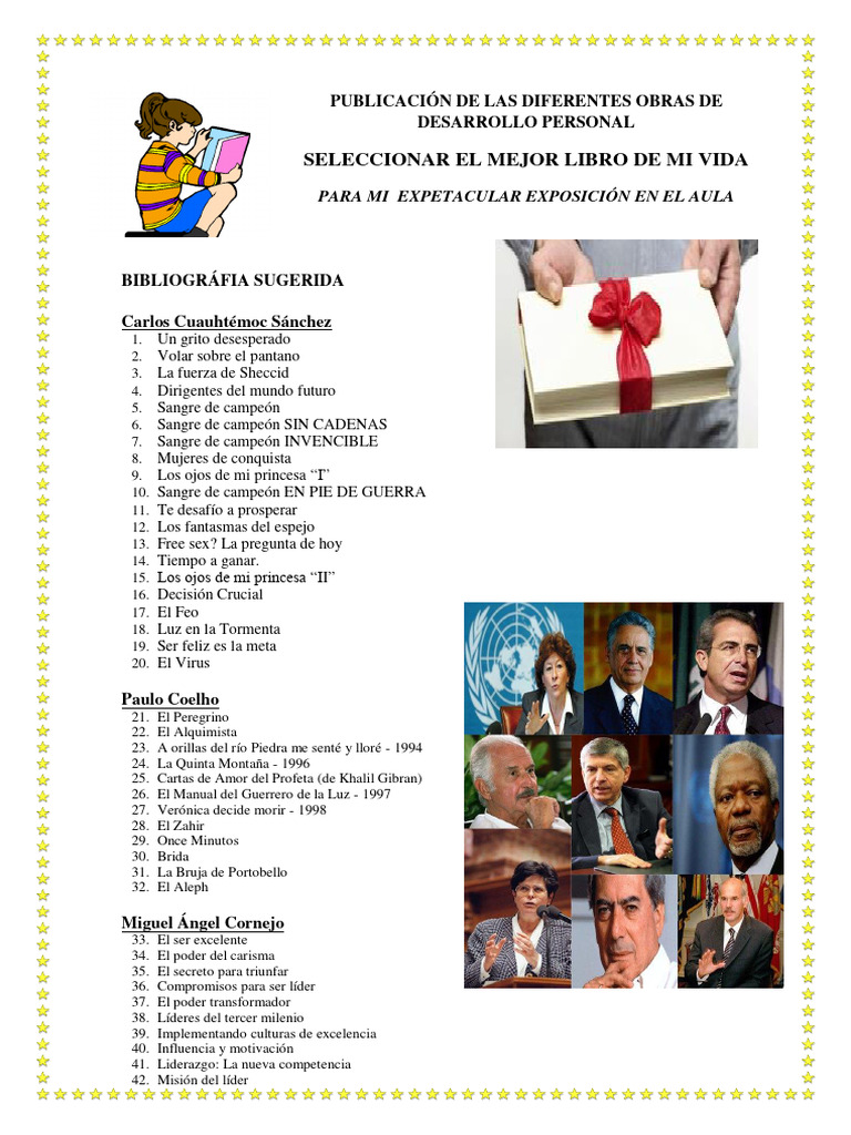 S5 - Cartilla - LISTA DE OBRAS DE DESARROLLO PERSONAS 2024 | PDF | Novela negra, policíaca y ...