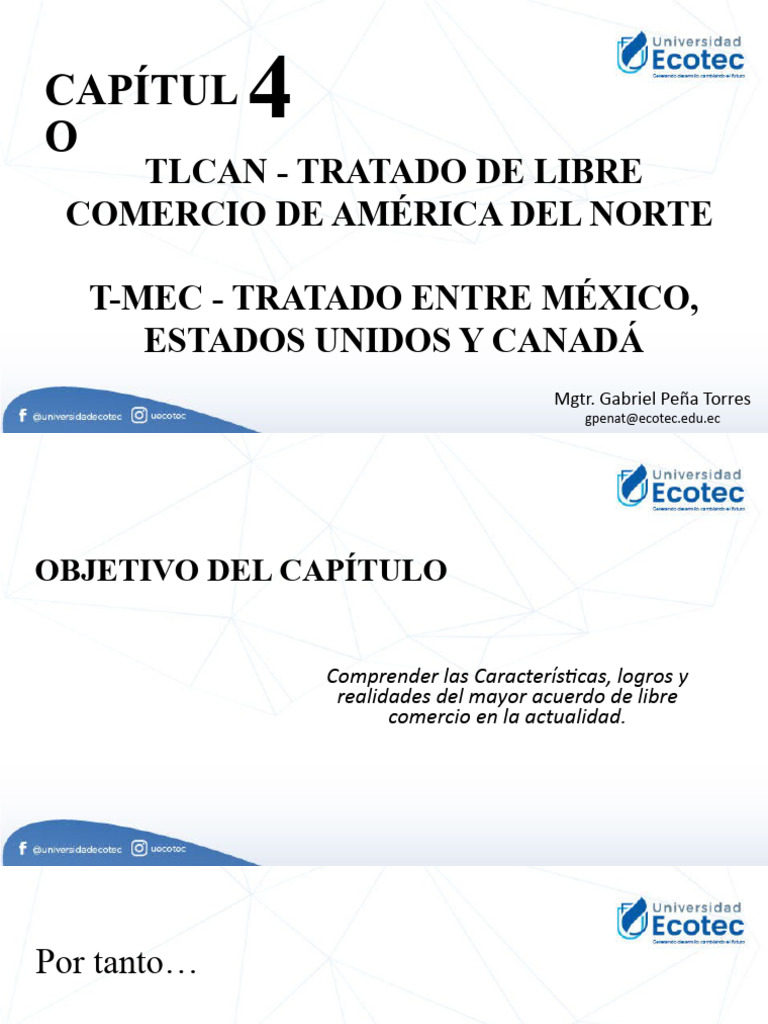 4.capitulo 4. Tlcan T-Mec | PDF | Tratado de Libre Comercio Norteamericano | México