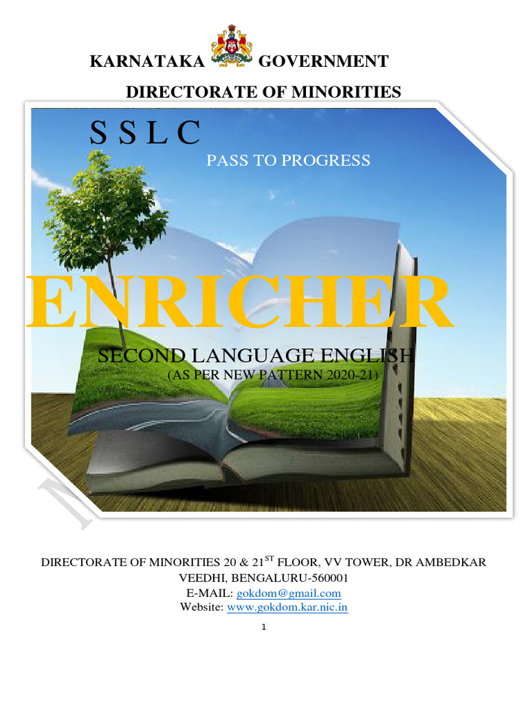 Karnataka SSLC English Enrichment Guide | PDF | Hospital