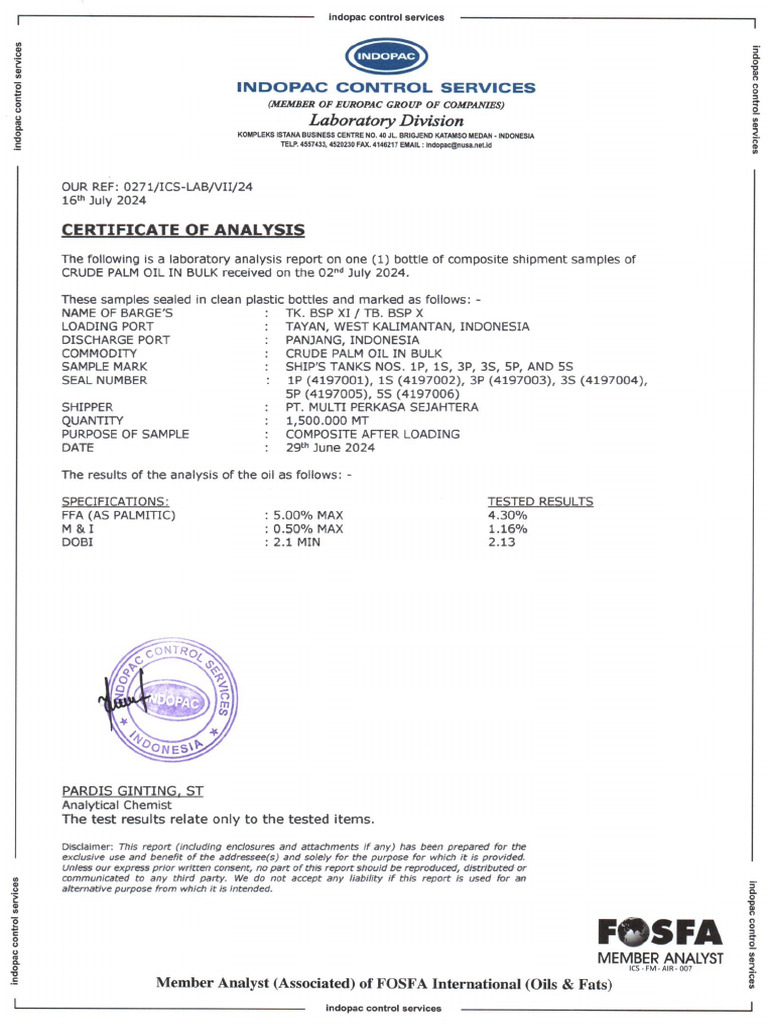 0271 Coa TK BSP Xi (After Loading) | PDF