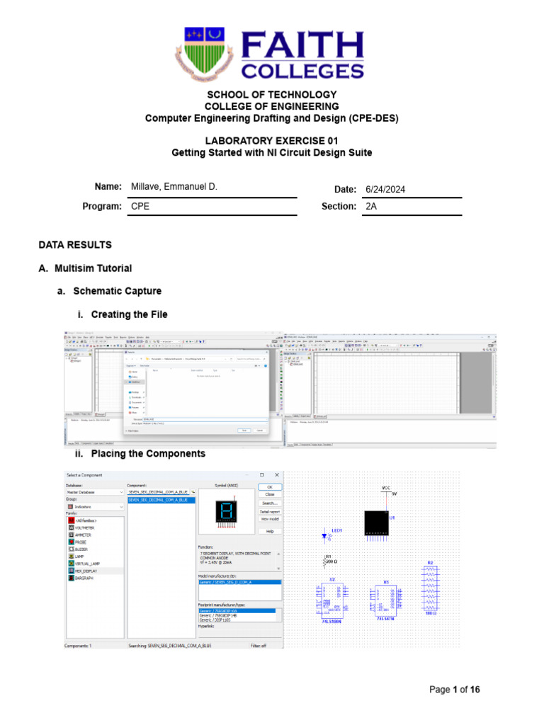 Introduction to NI Circuit Design Suite | PDF | Electronic Design ...