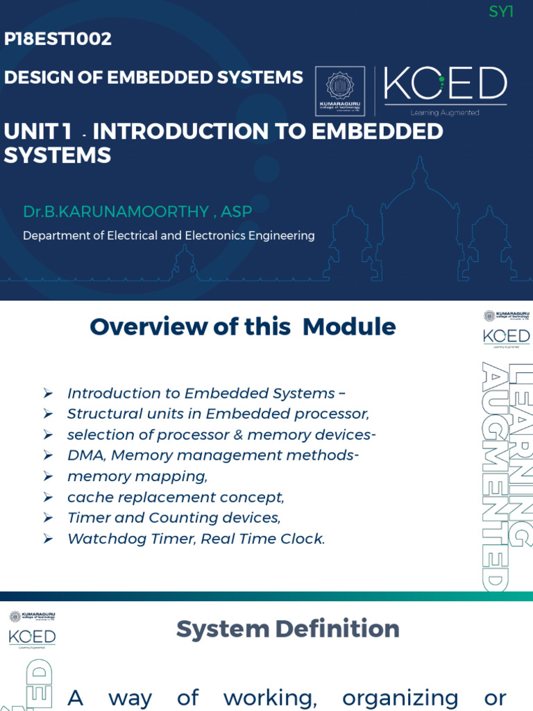 W1 SS1 Introduction To Embedded System | PDF | Embedded System ... W1 SS1 Introduction To Embedded System | PDF | Embedded System ...