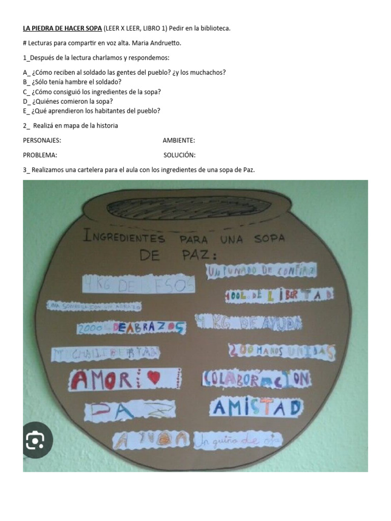 La Piedra de Hacer Sopa | PDF | Estudios de idiomas extranjeros | Arte