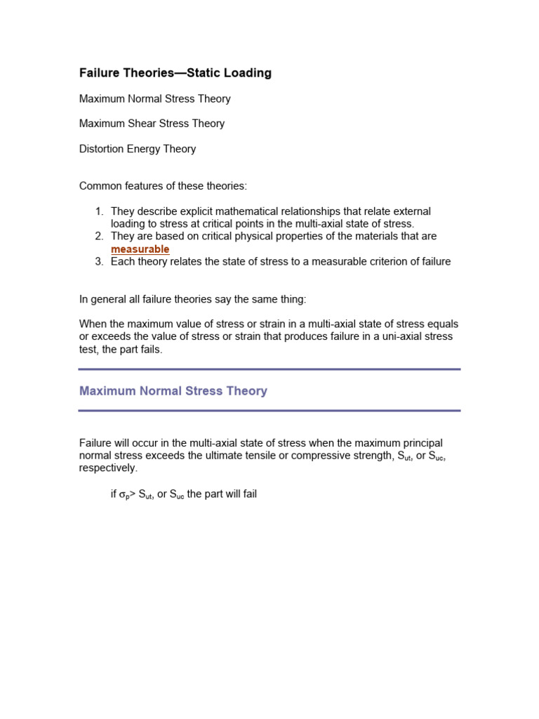 Static Failure 22 | PDF | Strength Of Materials | Stress (Mechanics)