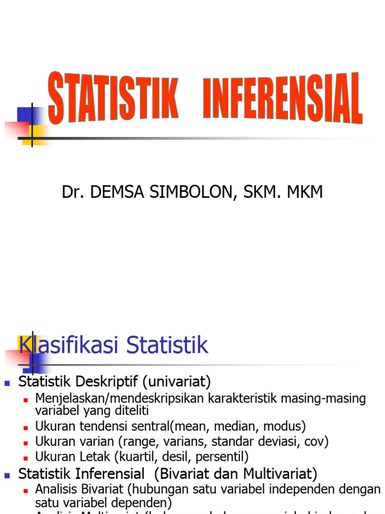 STATISTIk INFERENSIAL | PDF