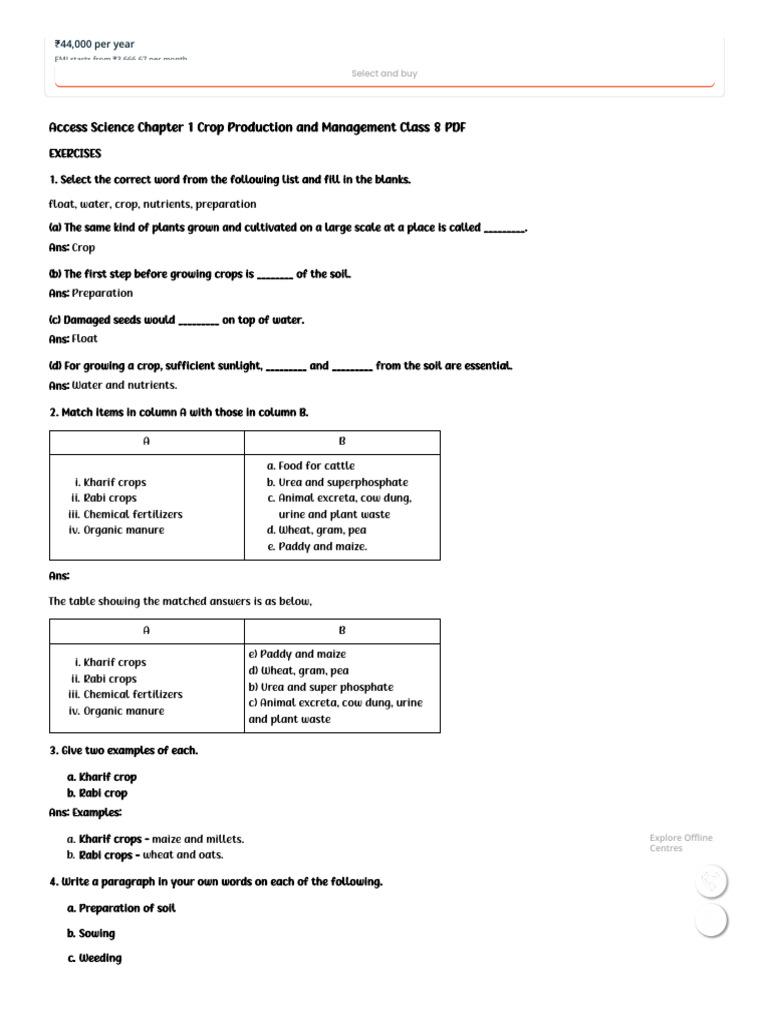 NCERT Solutions For Class 8 Science Chapter 1 - FREE PDF Download | PDF ...