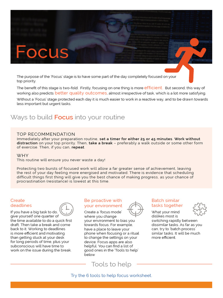 Focus Tools | PDF | Behavioural Sciences | Psychological Concepts