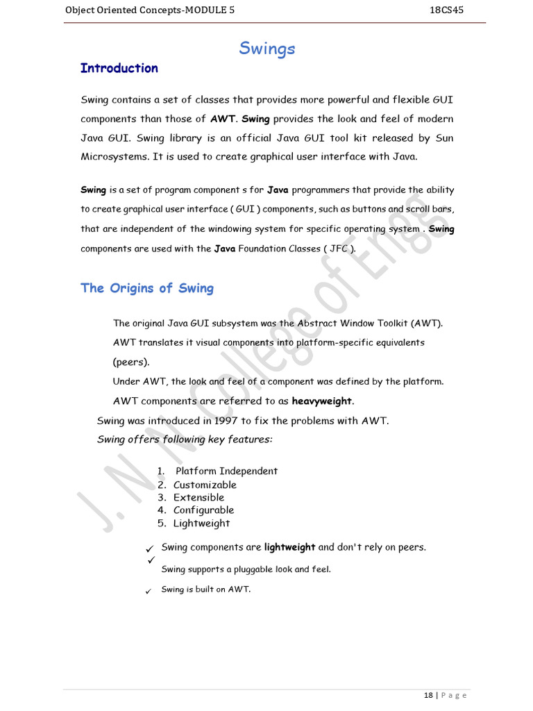Swing Module 3 | PDF | Computer Programming | Software