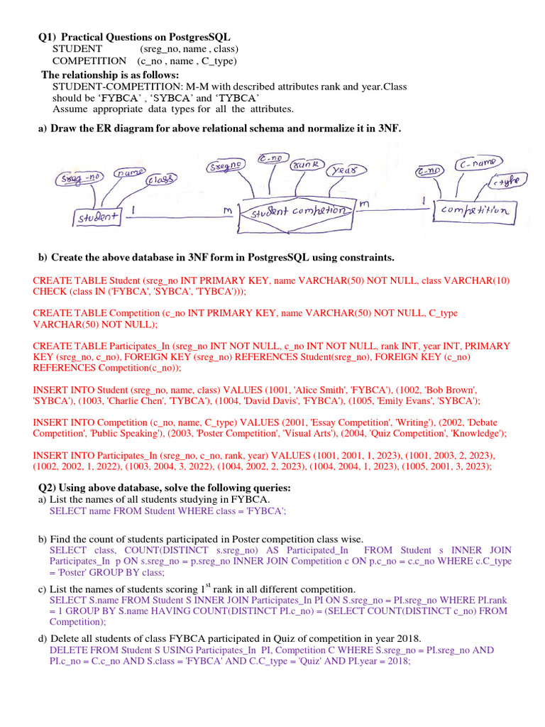 Slip 16 | PDF | Relational Model | Computer Programming