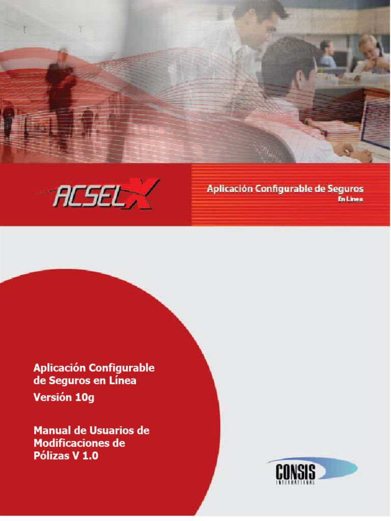 Manual de Usuarios de Modificaciones de Pólizas Acsel - X 10g | PDF | Póliza de seguros | Seguro