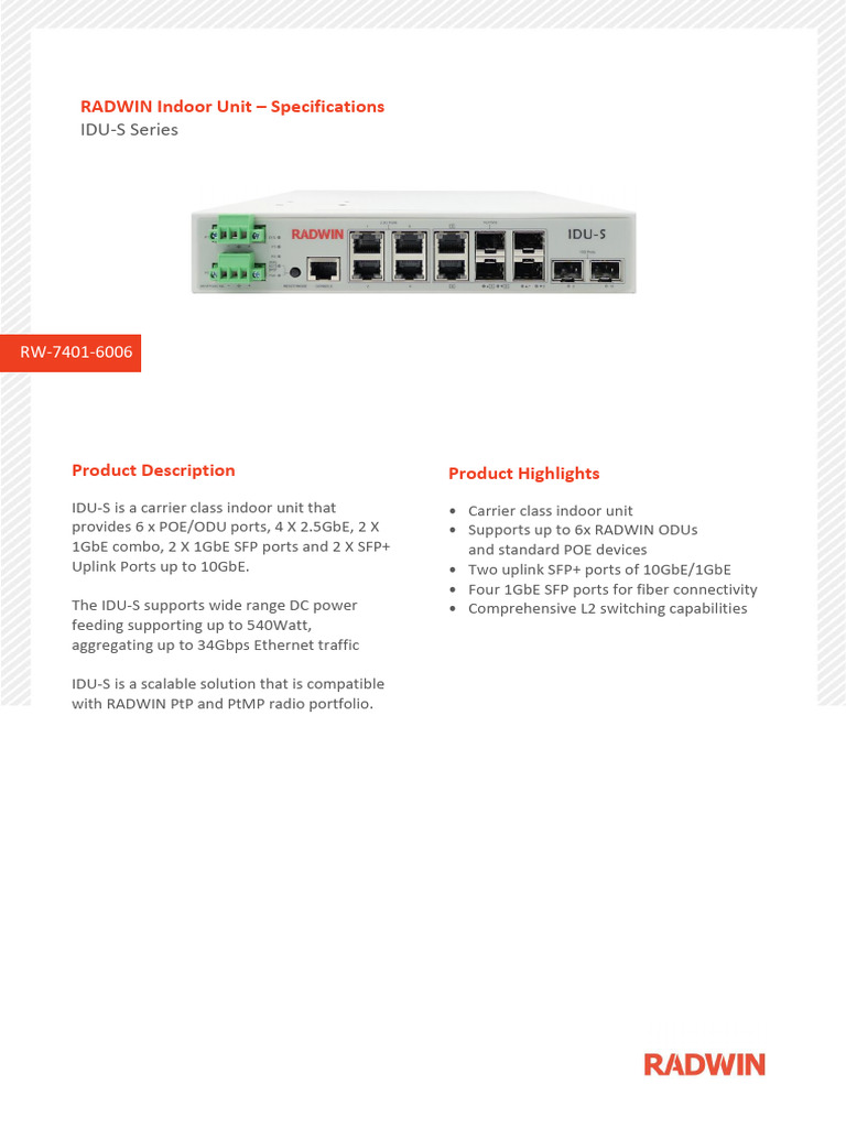 RW-7401-6006 | PDF | Computer Networking | Ethernet