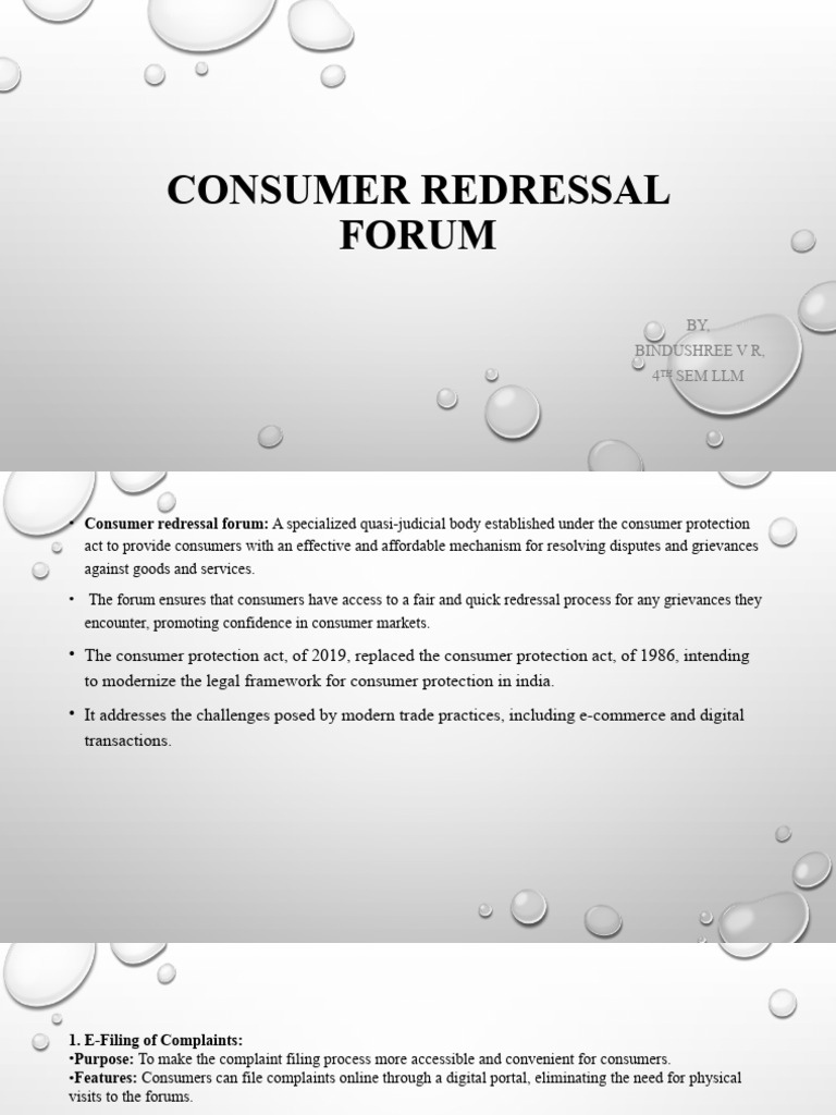 Consumer Redressal Forum | PDF | Appeal | Consumer Protection
