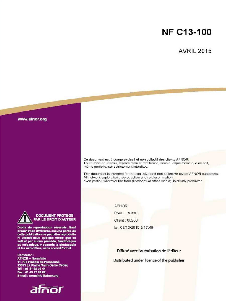 NF c13 100 | PDF