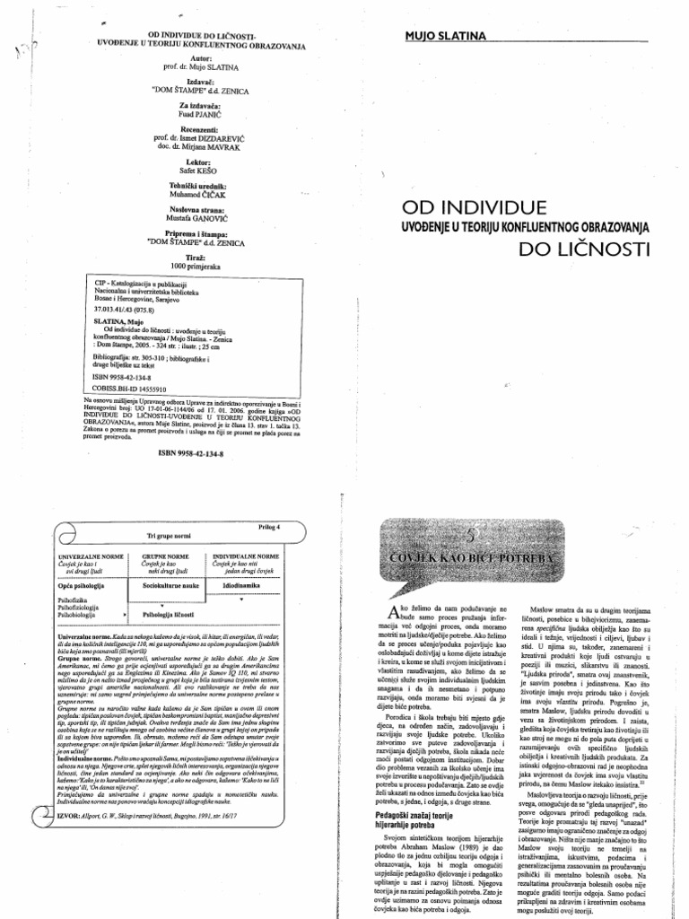 Od Individue Do Licnosti | PDF