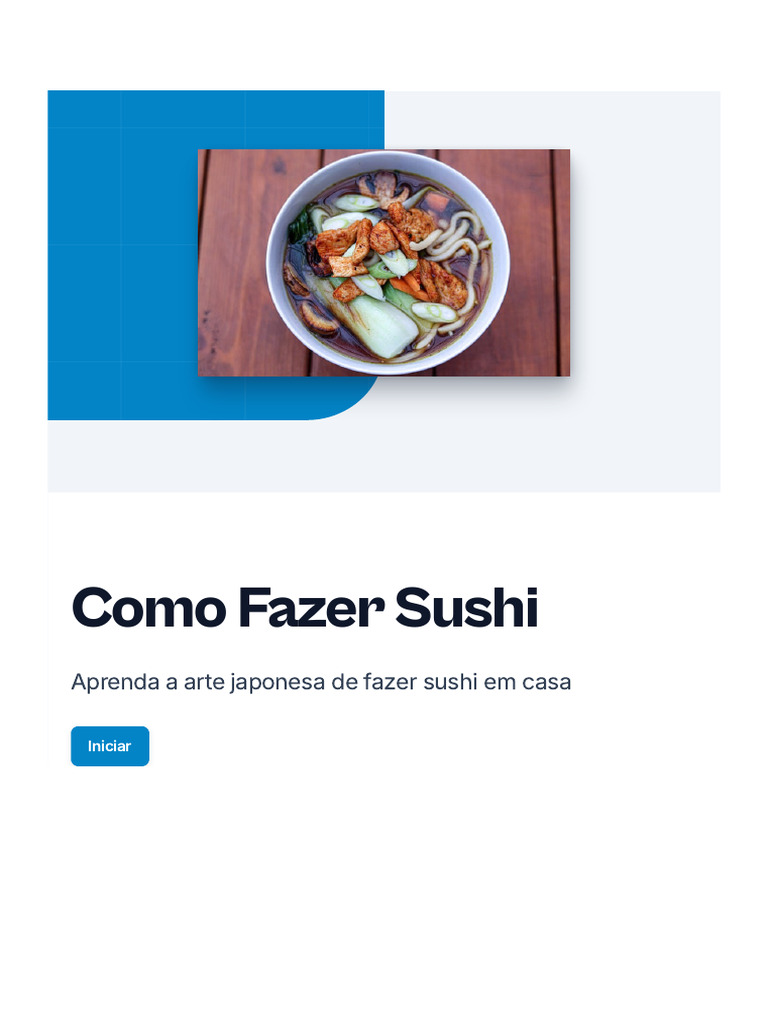Como Fazer Sushi | PDF | Sushi | Culinária japonesa