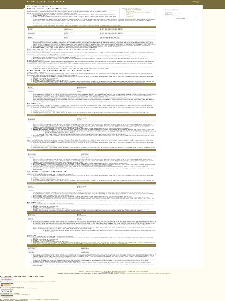 Dragonborn - DND 5th Edition | PDF | Dungeons & Dragons | Gary Gygax Games