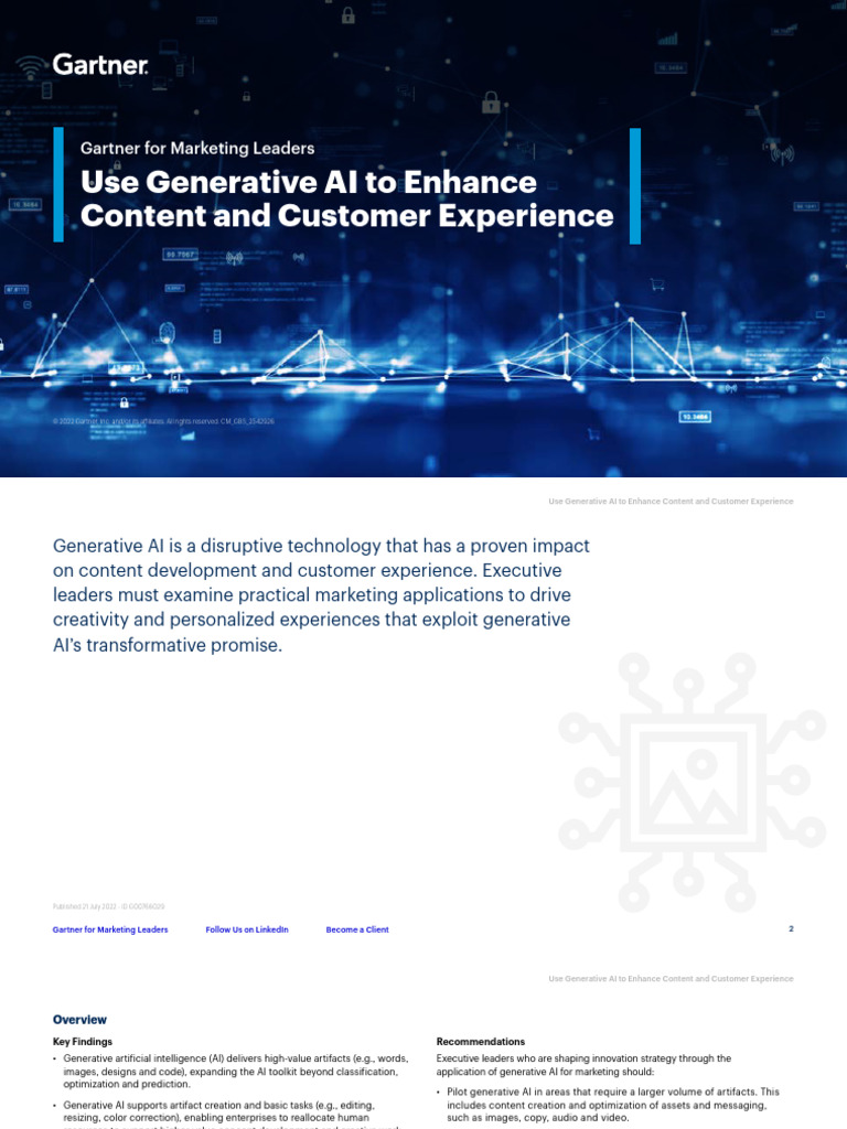 Use Genai To Enhance Content Pillar | PDF | Artificial Intelligence | Intelligence (AI) & Semantics