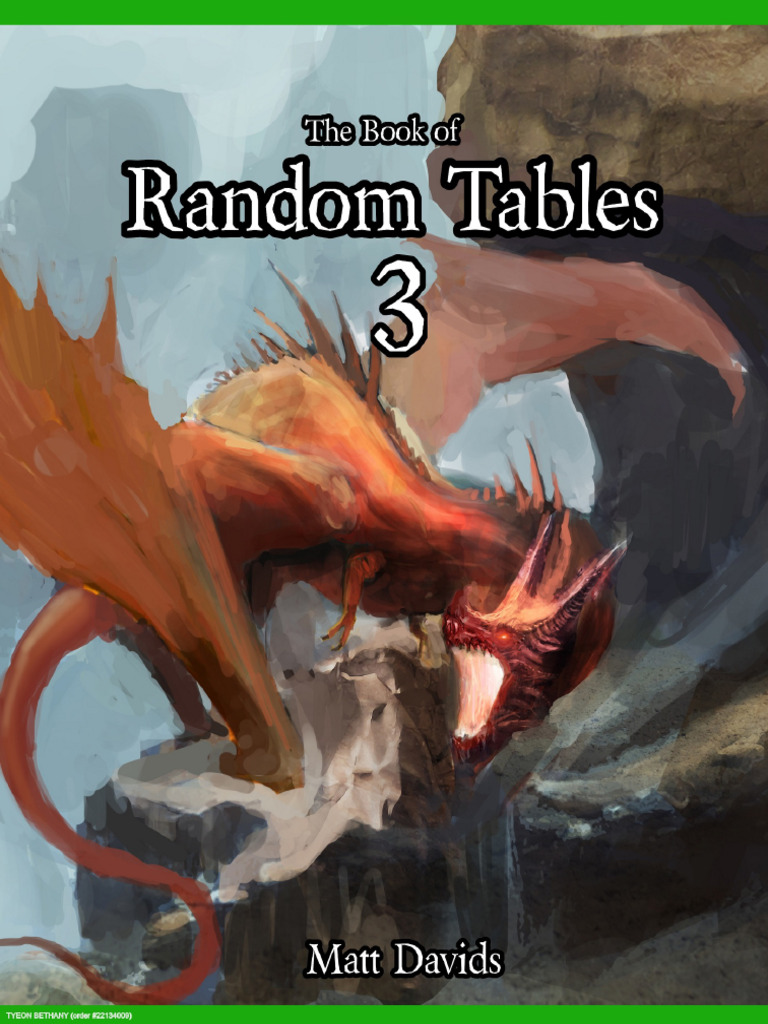 The Book of Random Tables 3 | PDF