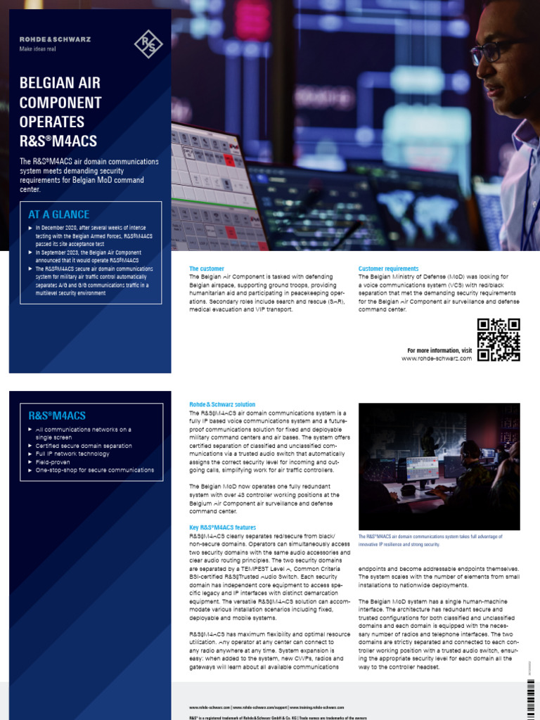 Belgian Air Component Operates M4ACS Cs en 3672 9309 32 v0100 | PDF ...