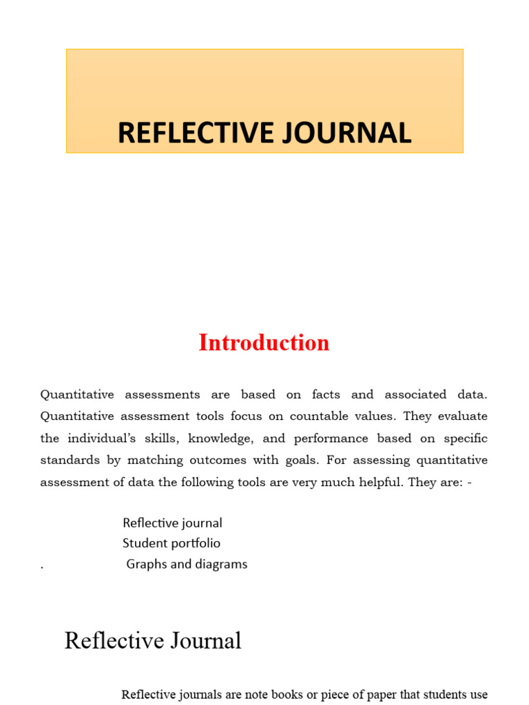 Reflective Journal | PDF | Learning | Thought