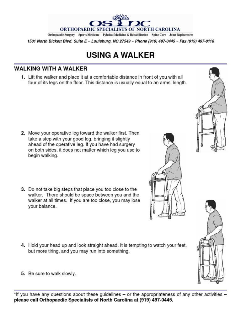 Using a Walker | PDF