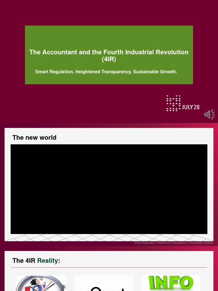 Jackie Hussein-ZAC2019 The Accountant and The 4IR | PDF | Regulatory Compliance | Artificial ...