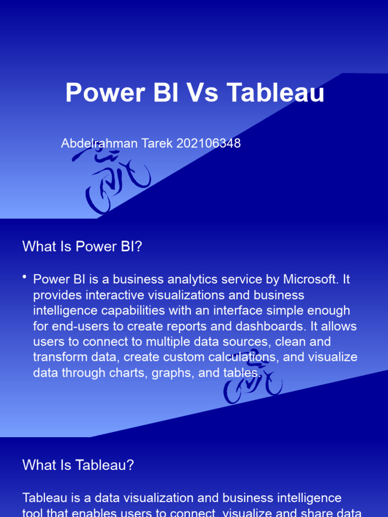 Power BI vs Tableau: Key Features Comparison | PDF | Computing ...