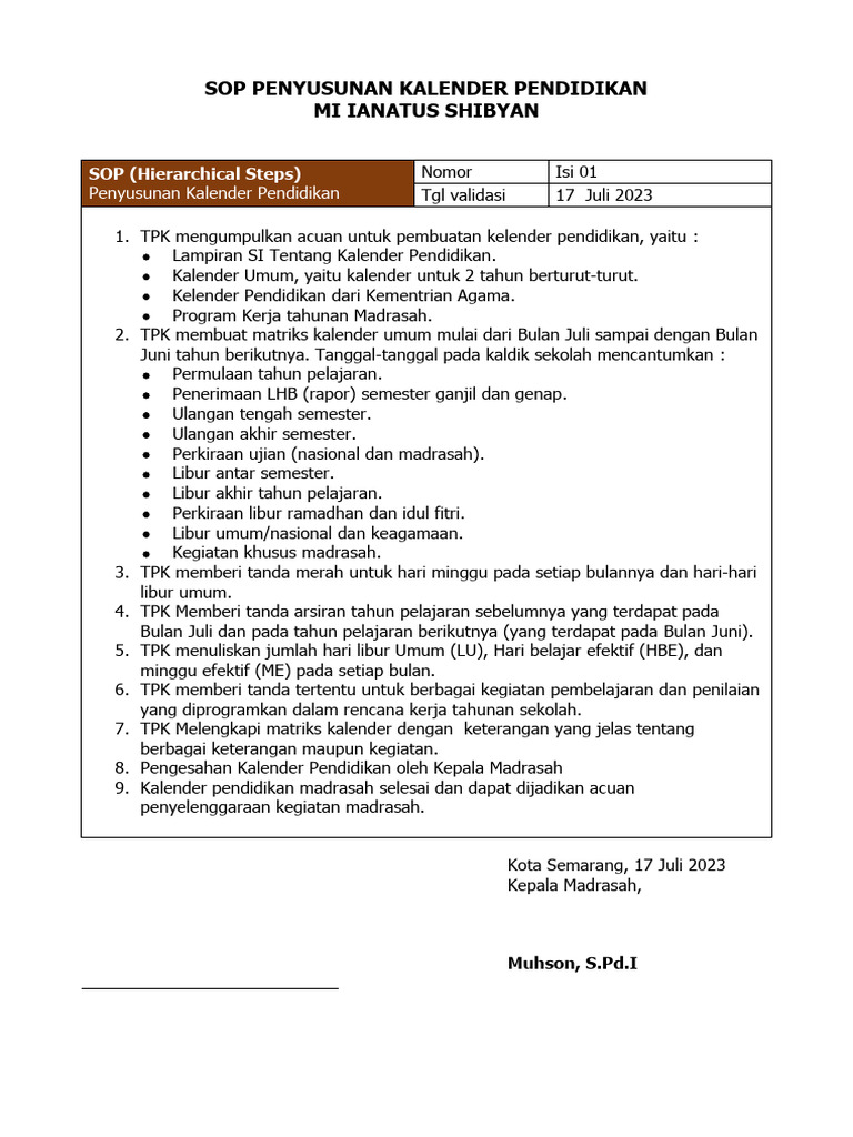 SOP 8 Standar SNP | PDF