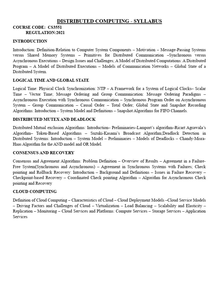 DC | PDF | Distributed Computing | Cloud Computing