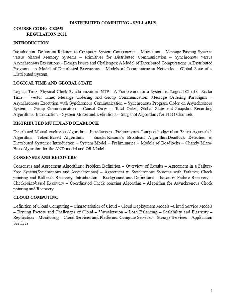 DC - Hand Written | PDF | Cloud Computing | Distributed Computing