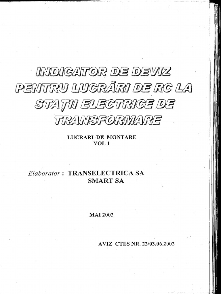 Indicator de Deviz Pentru Lucrari RC Lucrari de Montare | PDF
