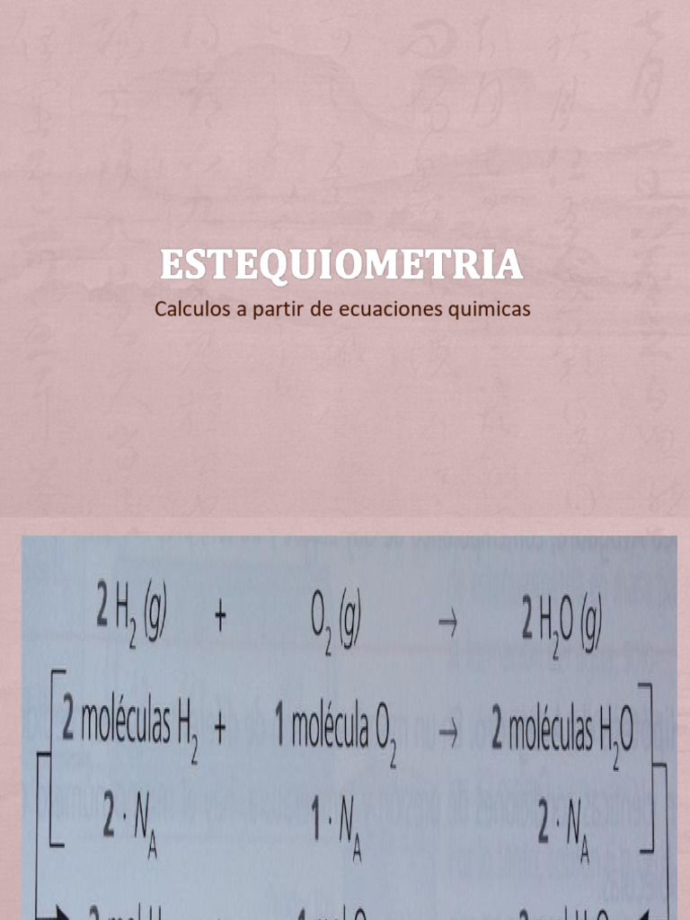 Power Point Estequiometria | PDF | Ciencia y matemáticas