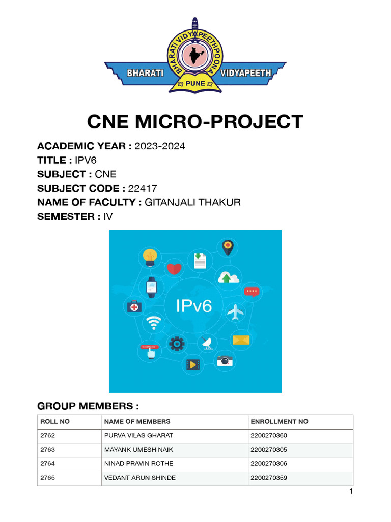 Cne Report | PDF | I Pv6 | Ip Address