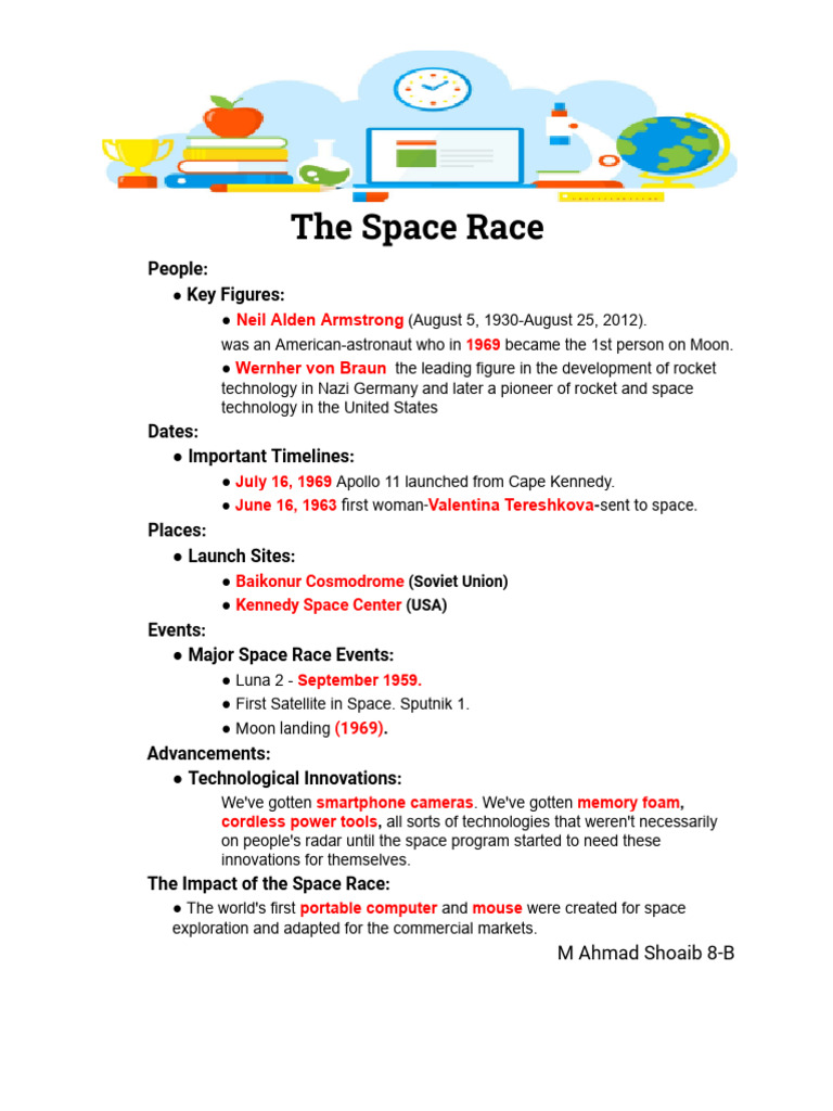 Infographic - The Space Race | PDF