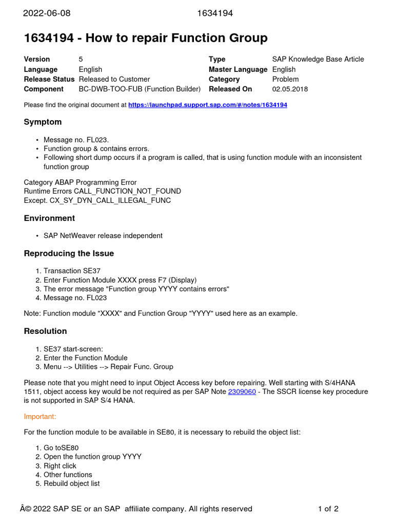 1634194 - How to repair Function Group | PDF | Computer Programming ...