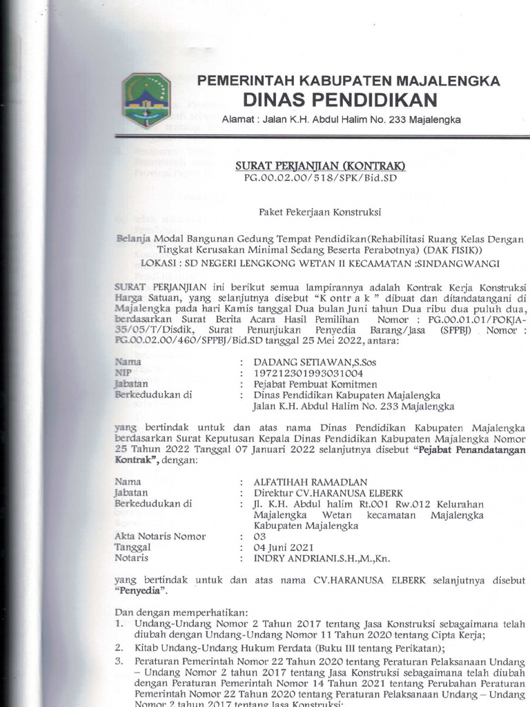 SPK SDN Lengkongwetan Ii | PDF