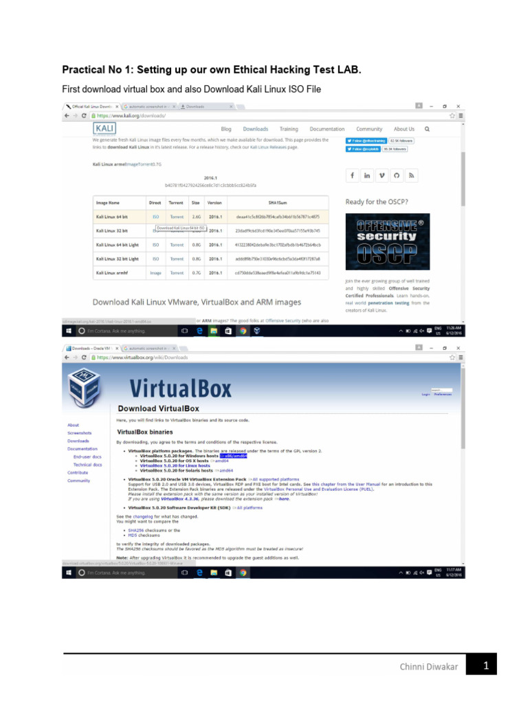 Ethical Hacking Lab Setup Guide | PDF | Computing | System Software