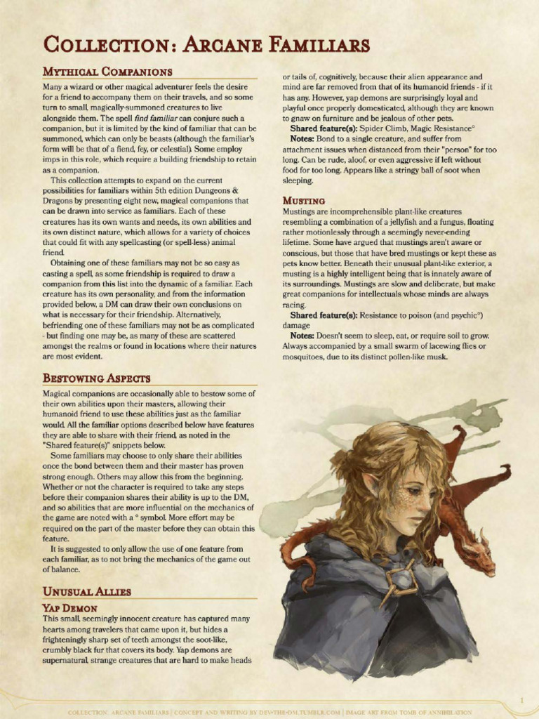 Collection - Arcane Familiars | PDF