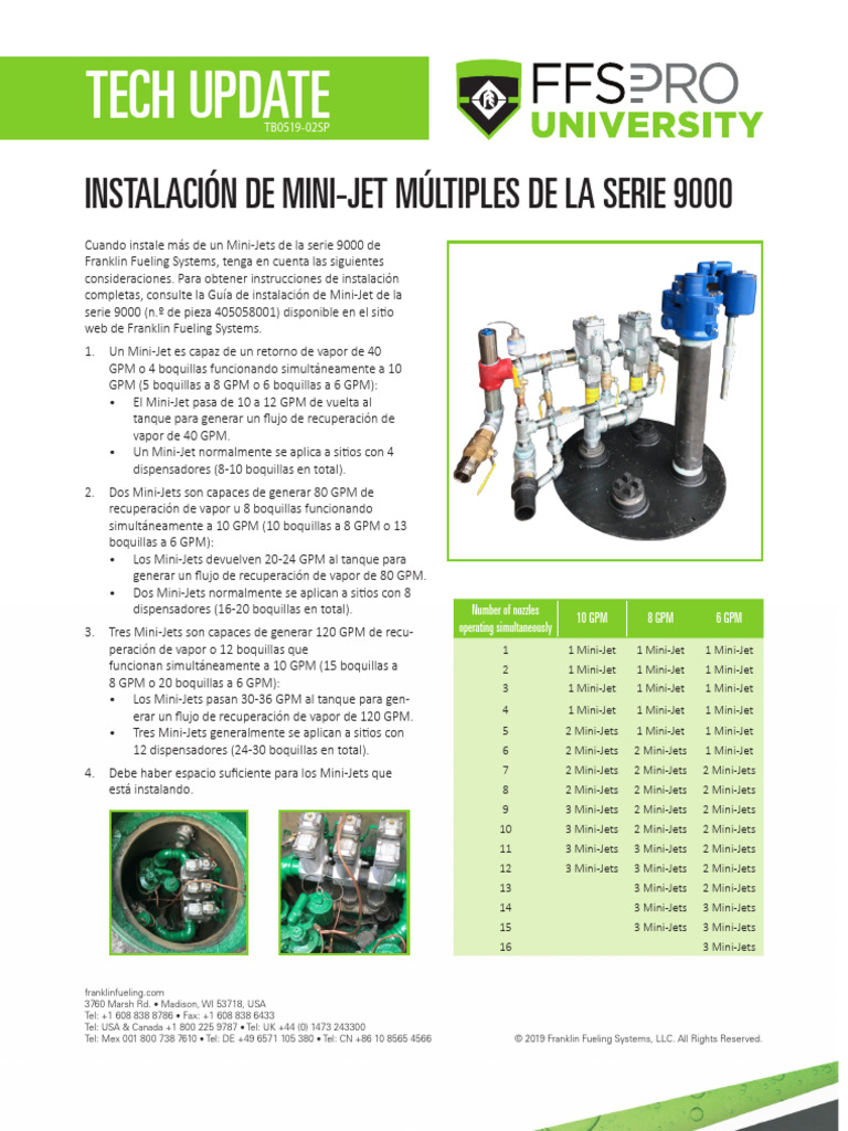 INSTALACION DE MINI-JET MULTIPLE HEALY | PDF